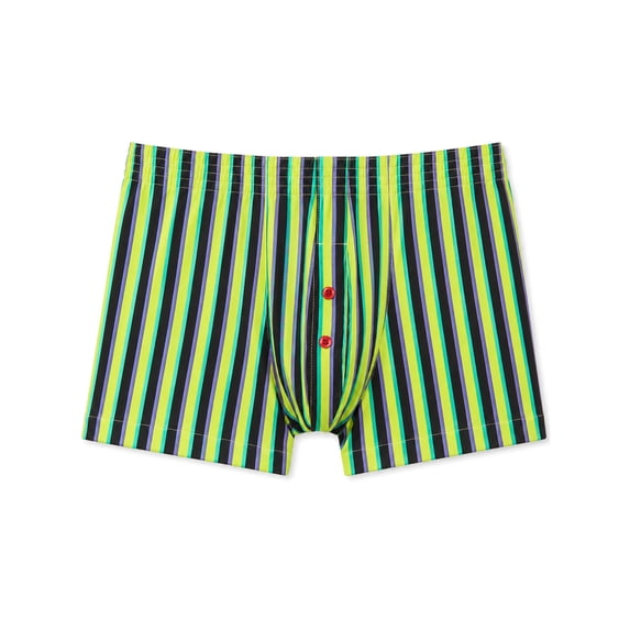 Ausing Men's Casual Stripe Boxer Shorts Sheer Mesh Low Rise Underpants ...