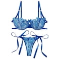 Ausing Sexy 2-Piece Floral Lace Lingerie Set, Women's Breathable Mesh ...