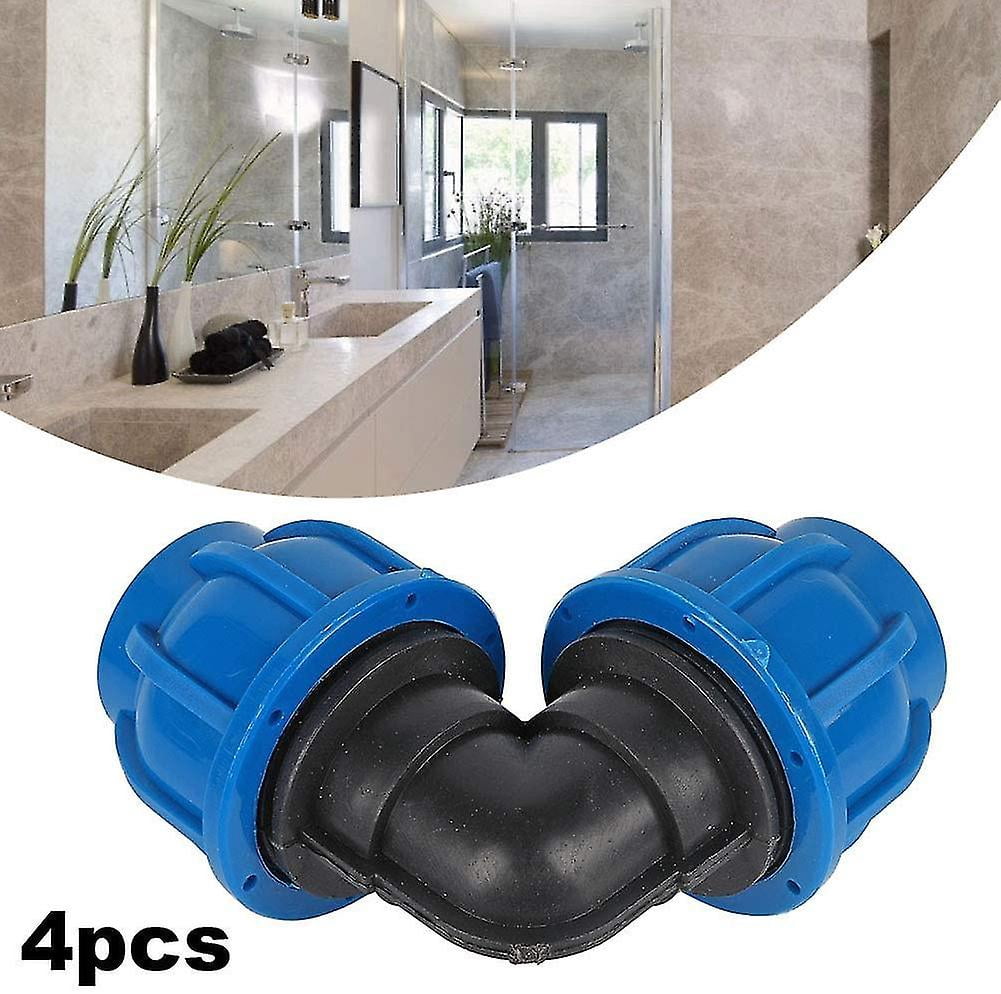 Auspicious-32mm Elbow Connector, 90 Degree Pipe Fitting 4 Pcs Plastic ...