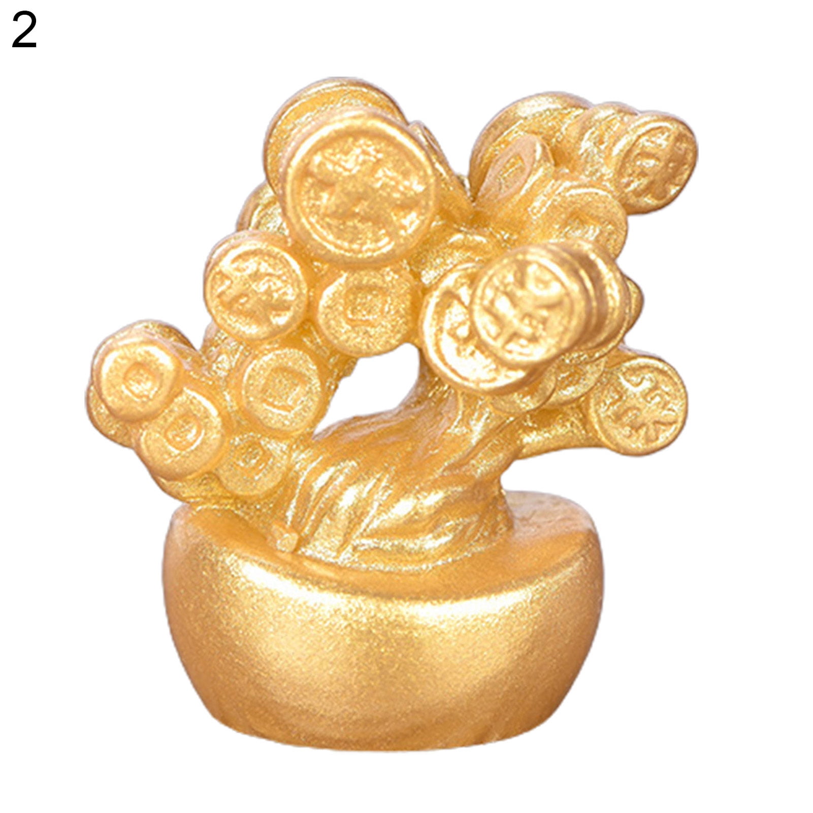Auspicious Imitation Gold Ingot Ornament Plastic Mascot Display Crafts ...