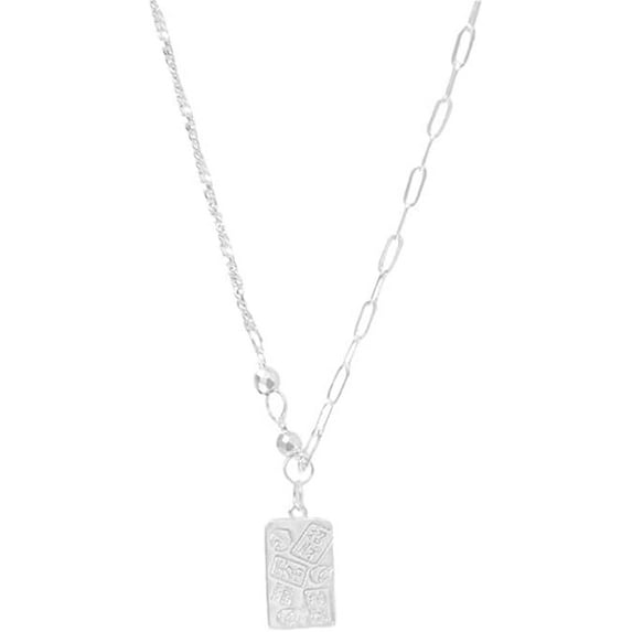 Auspicious Words Fortune Pendant Necklace, Wealth and Blessing Meaning ...