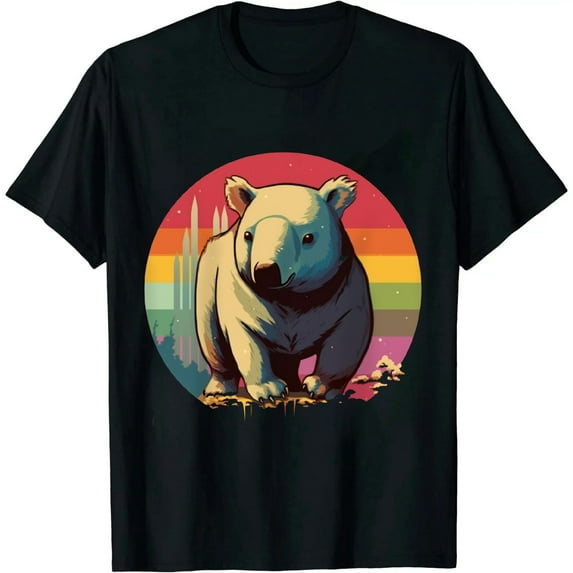 Aussie Animal Australia Outback Wildlife Retro Wombat T-Shirt - Walmart.com