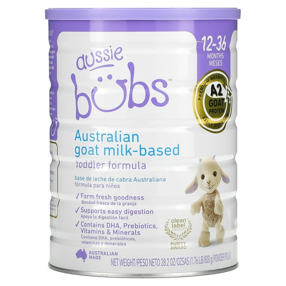 Aussie Bubs Australian Goat Milk-Based Toddler Formula, For Kids 12-36 ...
