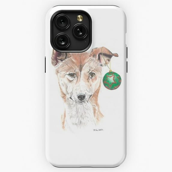 Aussie Christmas Dapper Dingo Holiday Art iPhone Case 17 through 11 Pro ...