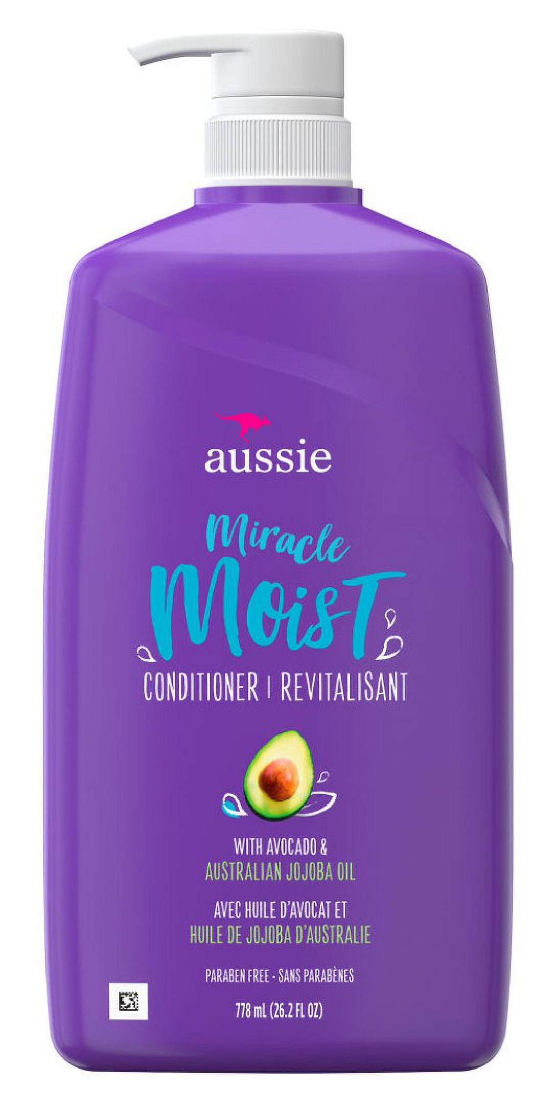 Aussie Conditioner Miracle Moist 26.2oz Pump (Pack of 2) - Walmart.com