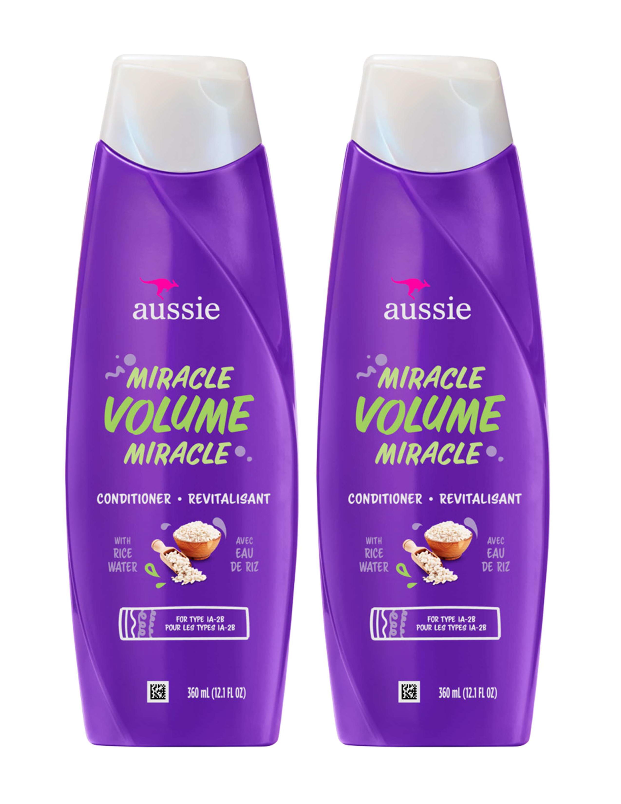 Aussie Conditioner Miracle Volume 12.1oz (Revitalisant) (Pack of 2 ...