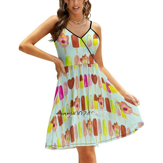 Aussie Ice Creams-Blue Evening Party Dresses Midi Sexy Dress Female ...