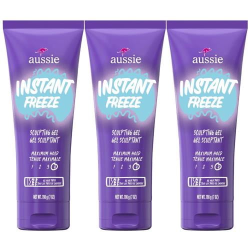 Aussie Instant Freeze Sculpting Hair Gel, Maximum Hold, No Flaking ...