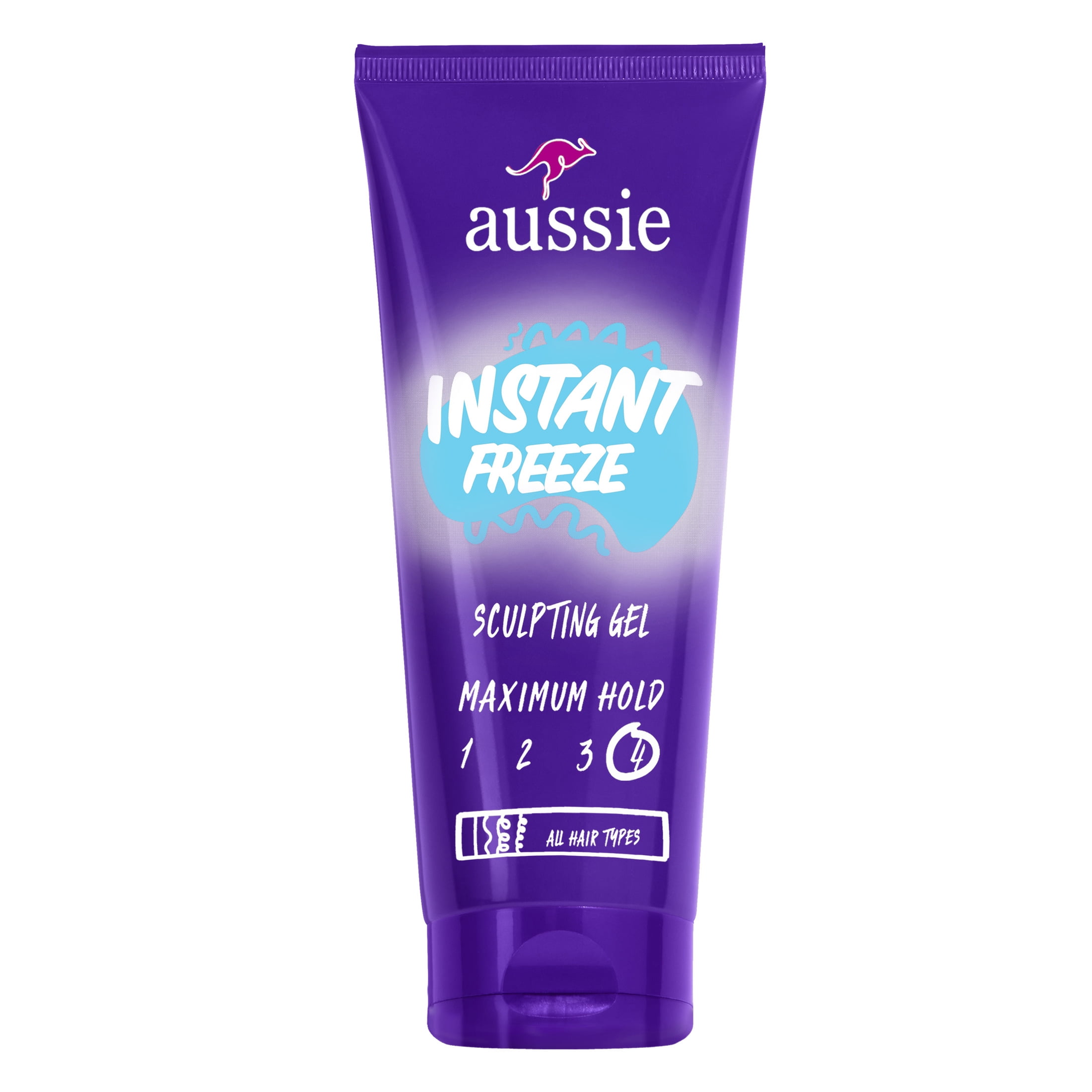 Aussie Instant Freeze Sculpting Hair Gel for Curly Wavy and Straight ...