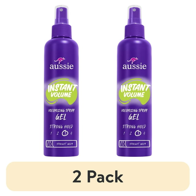 (2 pack) Aussie Instant Volume Volumizing Spray Gel for Wavy Hair, and ...