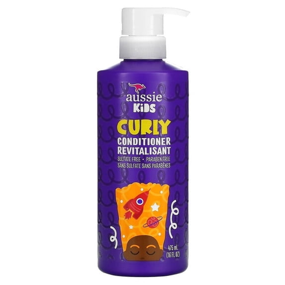 Aussie Kids Hair Conditioner for Children's Curls, Sunny Tropical Scent ...
