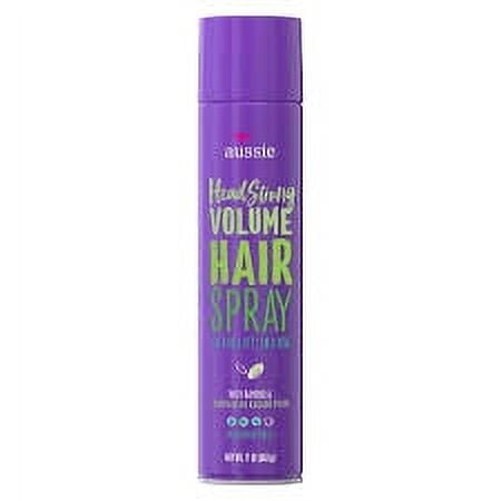 Aussie Mega Hold Hairspray, Flexible Style, 24-Hour Humidity Control ...