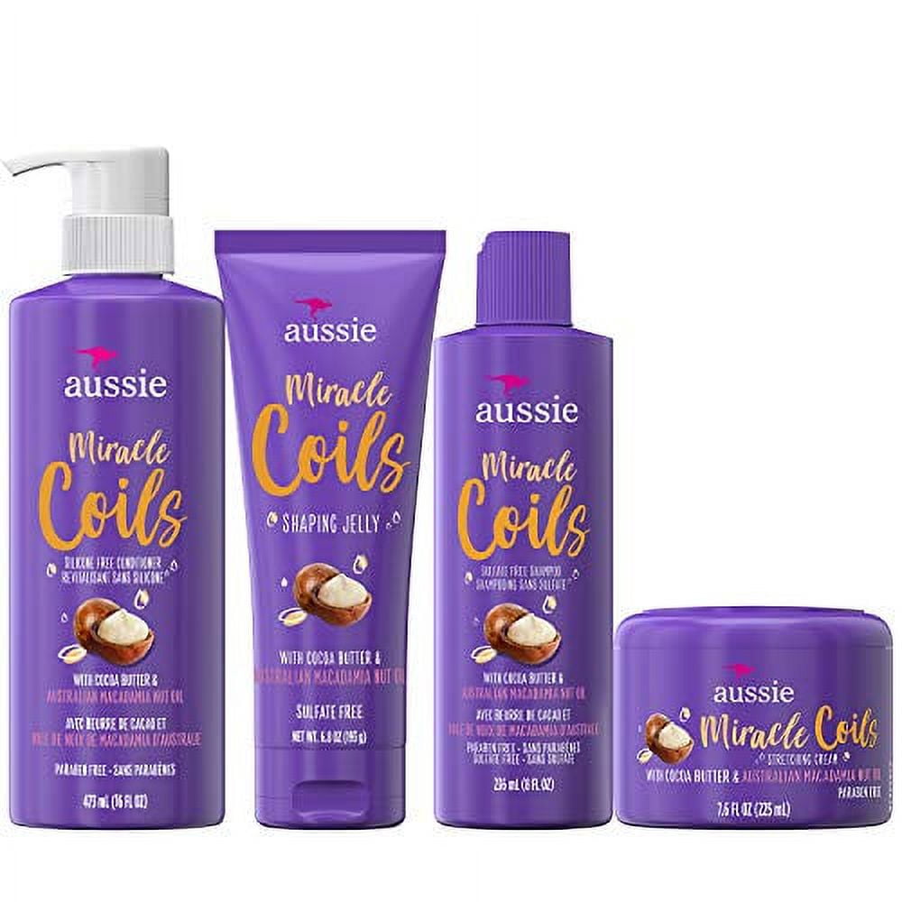Aussie Miracle Coils Collection Shampoo Conditioner Shaping Jelly