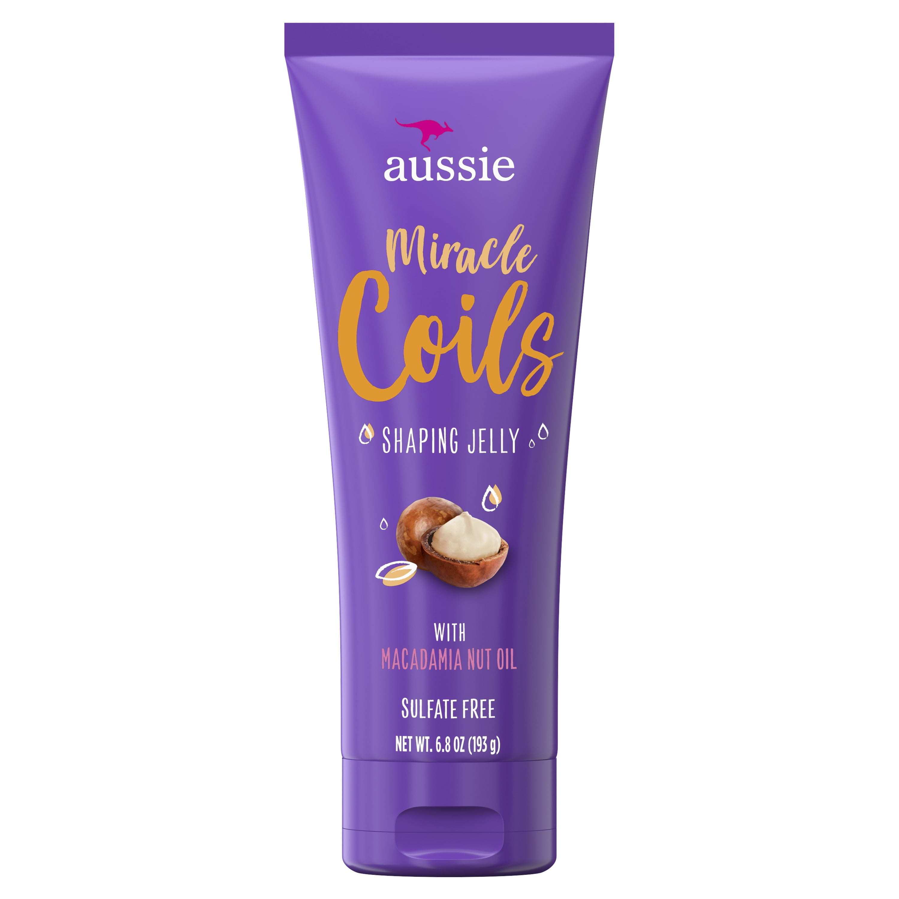 Aussie Miracle Coils Sulfate-Free Shaping Jelly with Cocoa Butter 6.8 ...