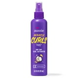 Aussie Moisturizing Curl Spray Gel for Day 2 Curls, Defrizz, Refresh ...