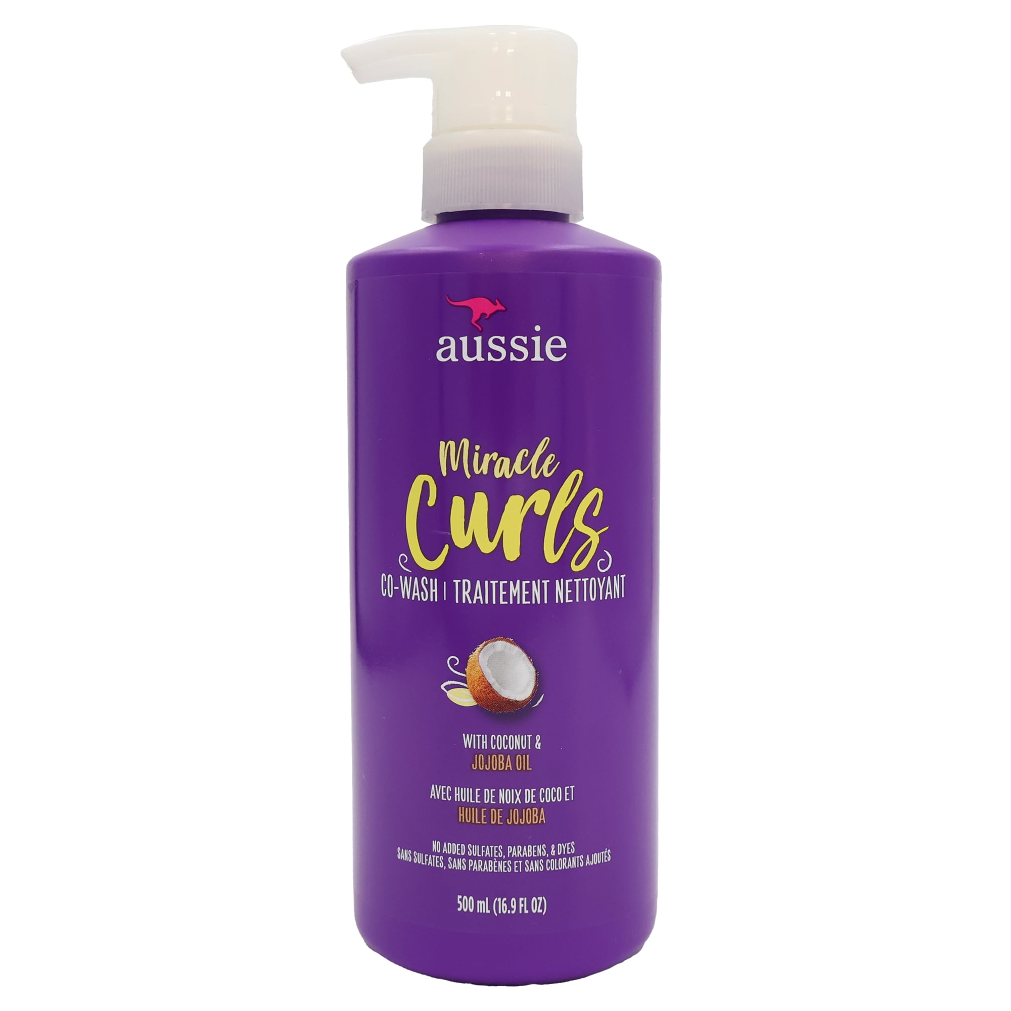 Aussie Miracle Curls Co-Wash for Curly Hair, Pomegranate Scent, Frizz ...