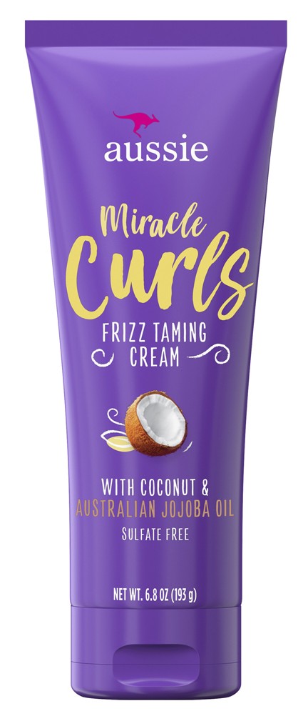 Aussie Miracle Curls Frizz Taming Cream 6.8oz(Coc+Jojoba) (Pack of 3 ...