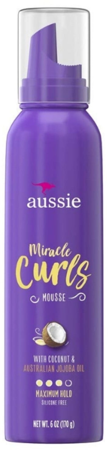 Aussie Miracle Curls Mousse With Coconut And Australian Jojoba Oil, 6 ...
