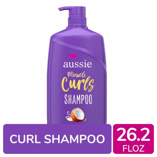 Aussie Miracle Curls Shampoo with Coconut Oil Paraben Free 26.2 fl oz ...