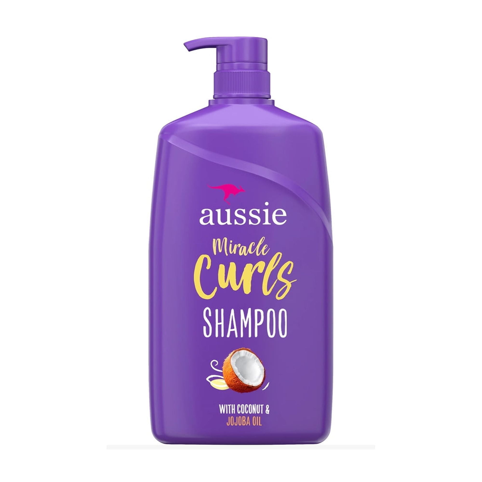 Aussie Miracle Curls with Coconut and Jojoba Paraben-Free Shampoo, 26.2 ...