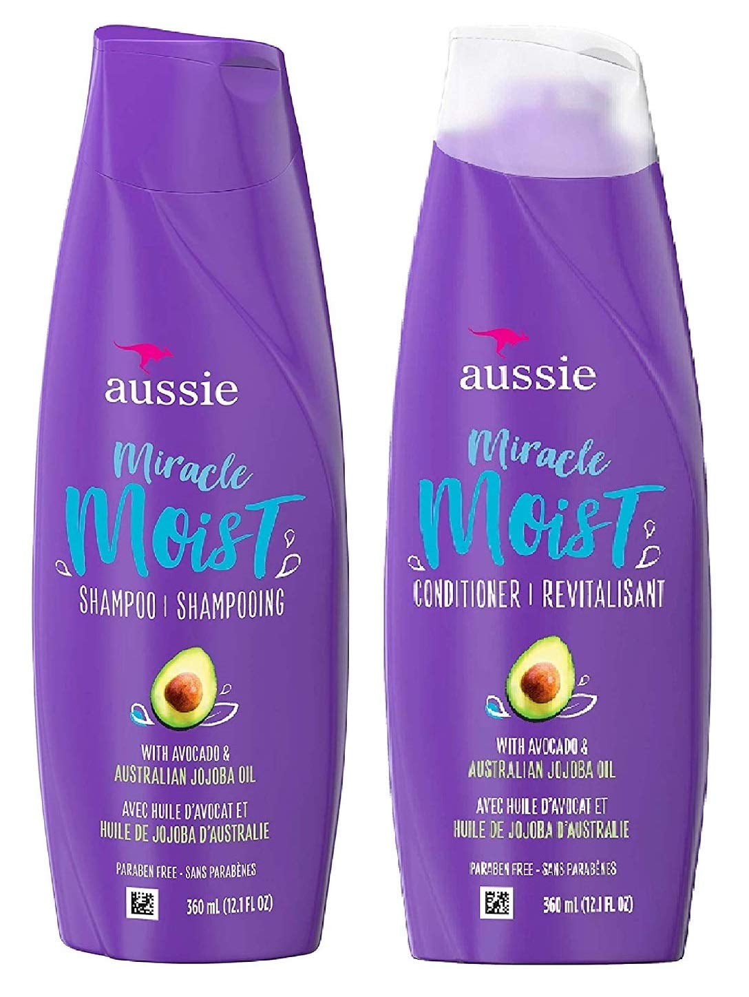 Aussie Miracle Moist Conditioner Avocado & Jojoba Oil 12.1 oz (Pack of ...