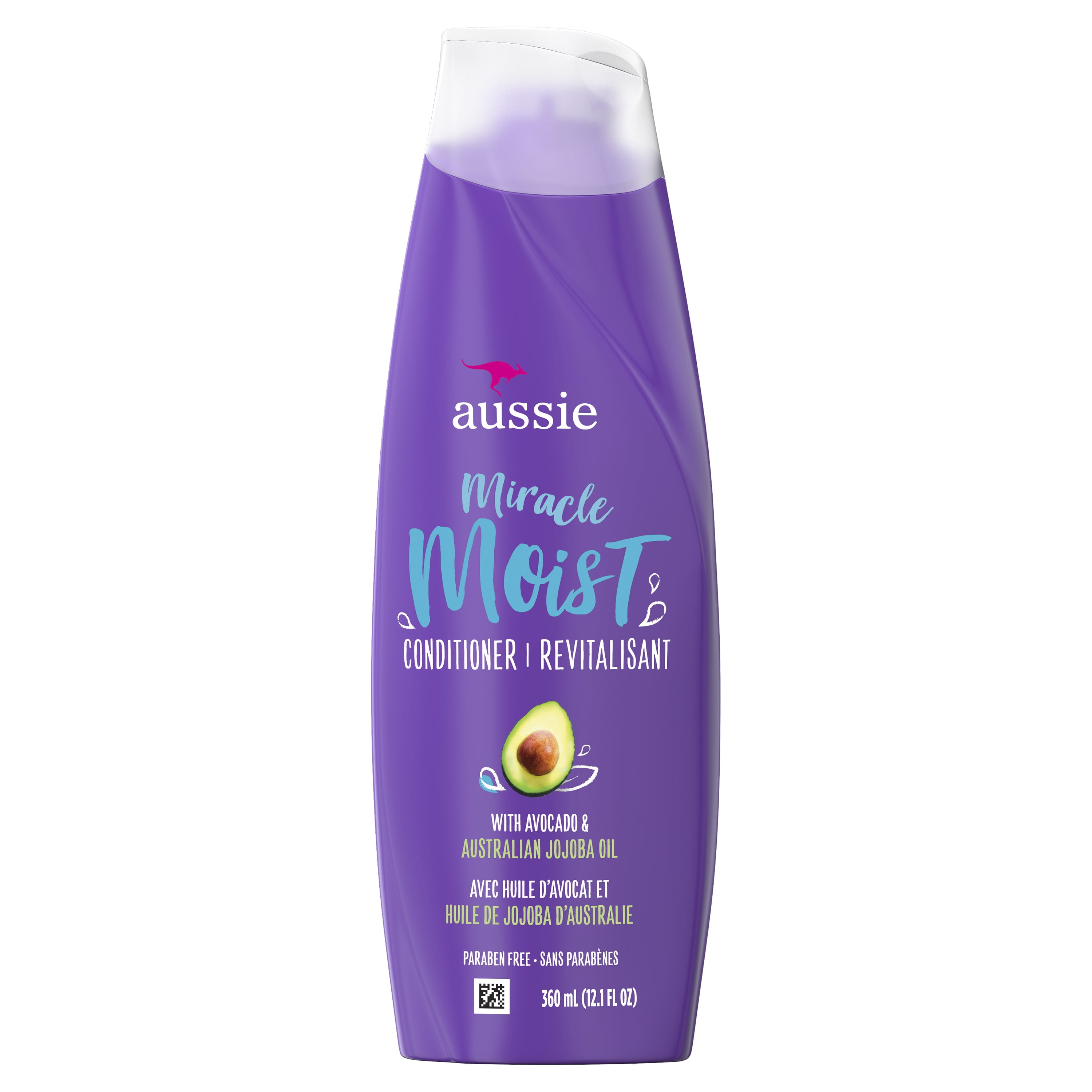 Aussie Miracle Moist Conditioner for Dry Hair, Paraben Free, 12.1 oz ...