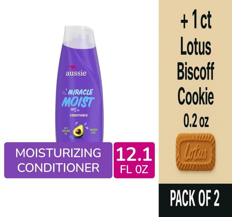 Aussie Miracle Moist Conditioner with Avocado Oil Paraben Free 12.1 fl ...