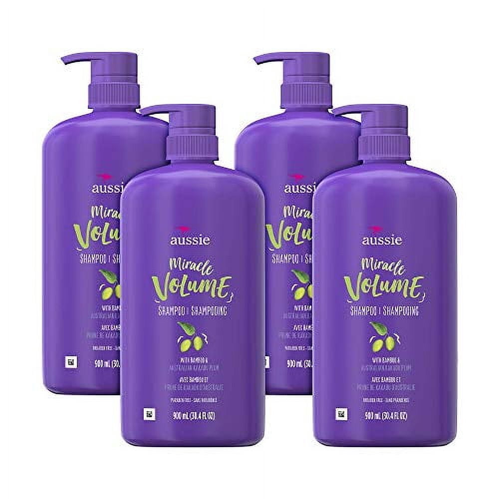 Aussie Miracle Volume E with Bamboo Shampoo 30.4oz Spa Size Pump ...