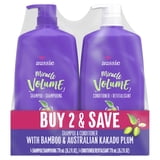 Aussie Miracle Volume Shampoo and Conditioner Hair Set, All Hair Types ...