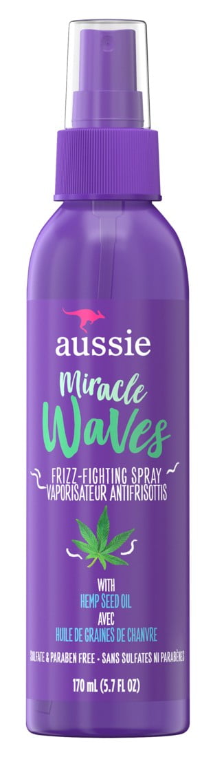 Aussie Miracle Waves Frizz- Fighting Spray 5.7oz (Pack of 3) - Walmart.com