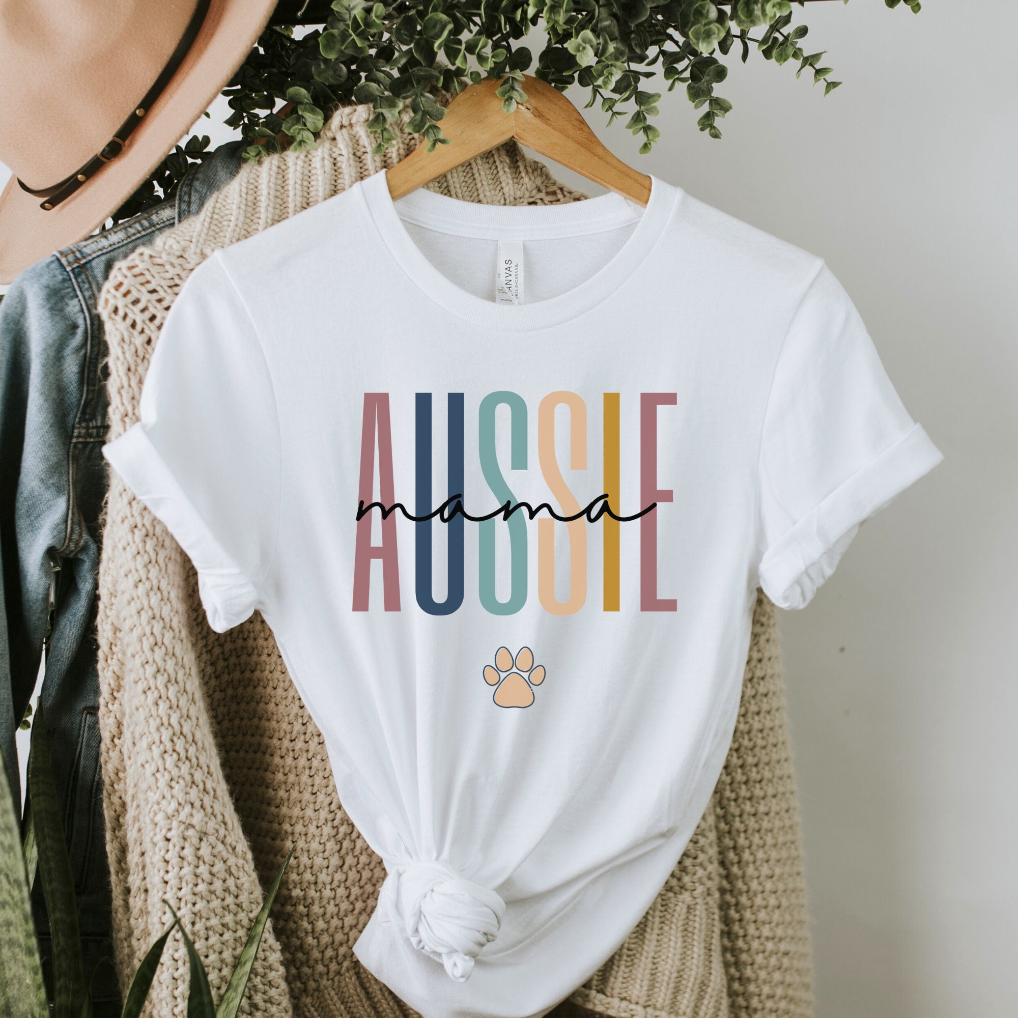 Aussie Mom Shirt Aussie Mom Gift Australian Shepherd Shirt Dog Mom ...