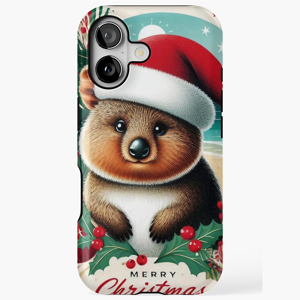 Aussie Quokka Christmas Classic Holiday Style with iPhone 17 through 11 ...