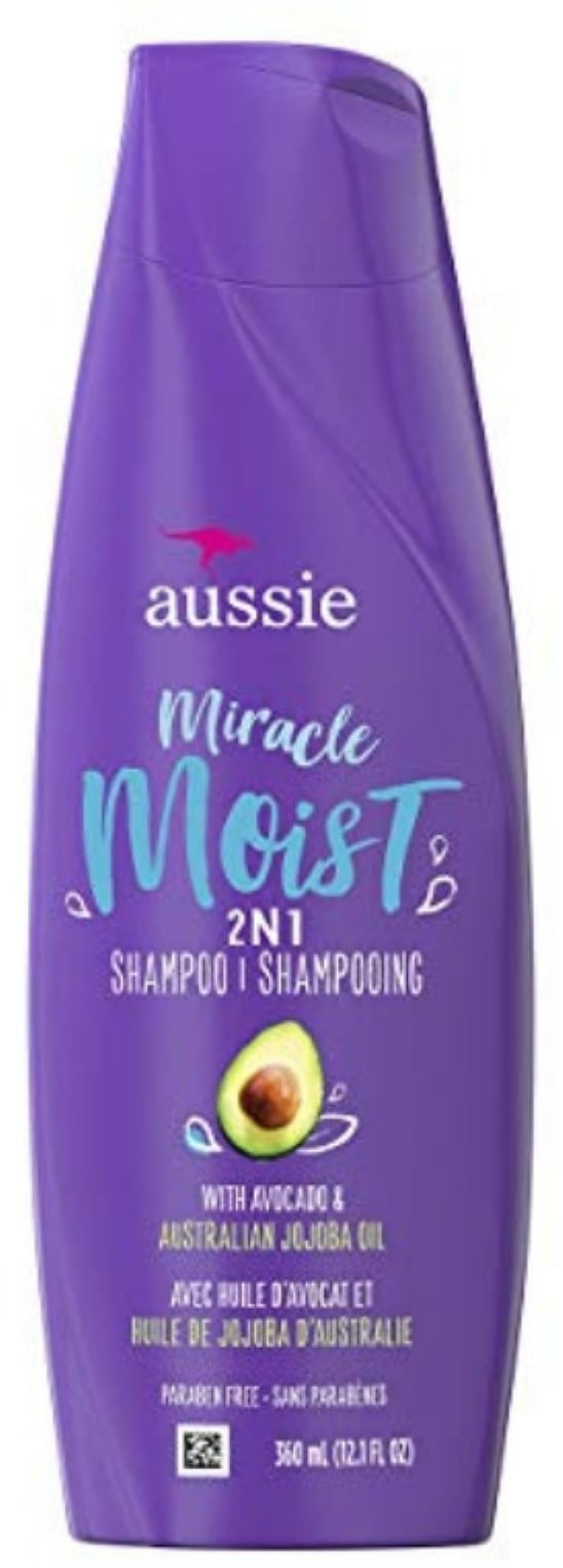 Aussie Shampoo 2 In 1 Miracle Moist 12.1 oz - Walmart.com