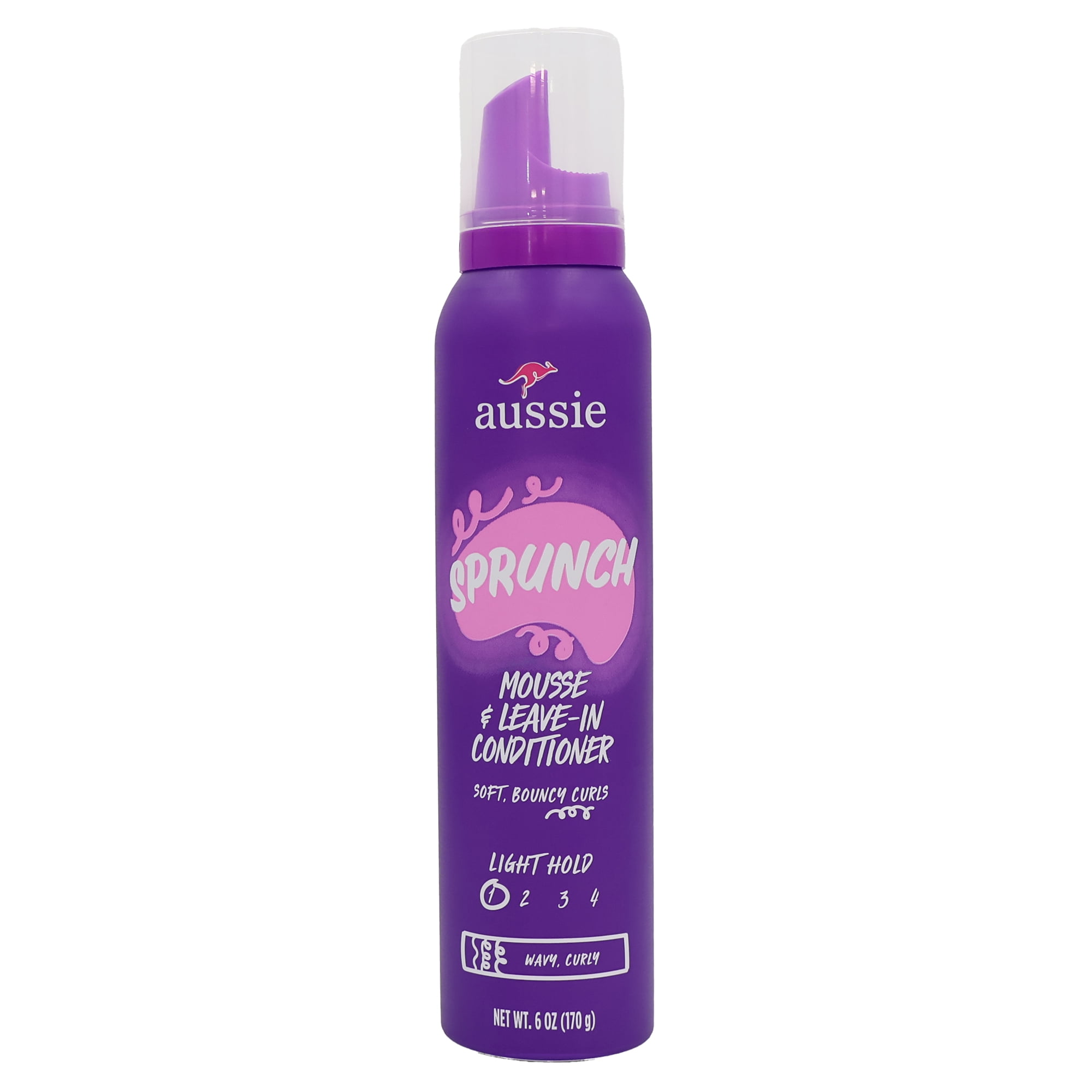 Aussie Sprunch Mousse And Leave In Conditioner Light Hold, 6 Oz., Pack ...