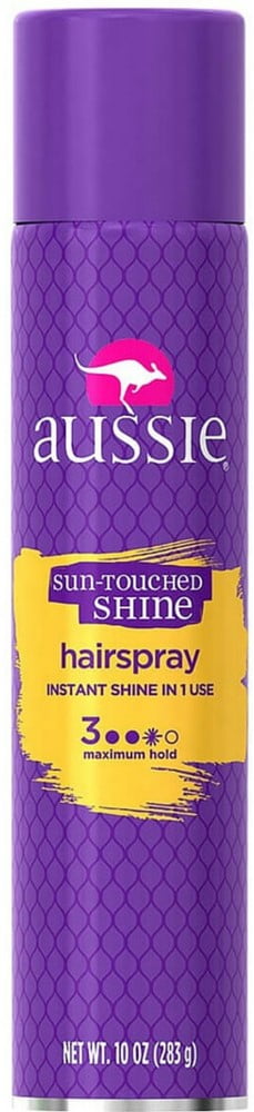 Aussie Sun-Touched Shine Hairspray, Maximum Hold 10 ounces (Pack of 2 ...