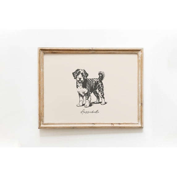 Aussiedoodle Vintage Dog Farmhouse Home Wall Decoration Home Decor ...