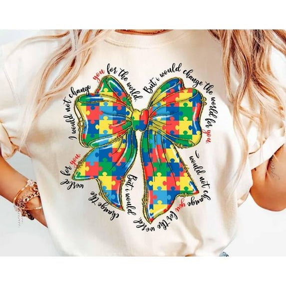 Austim Bow, Autism , Autism Awareness , Coquette Bow , Austism Ribbon ...