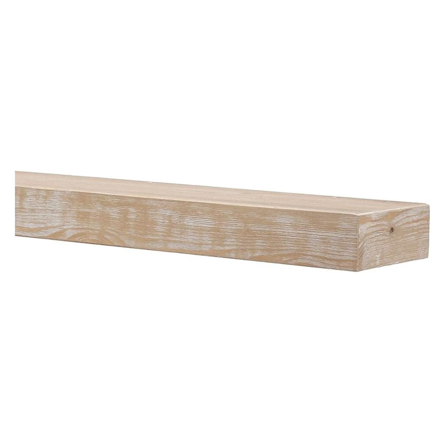 Austin 72 Inch Floating Fireplace Mantel Shelf | Whitewash ...