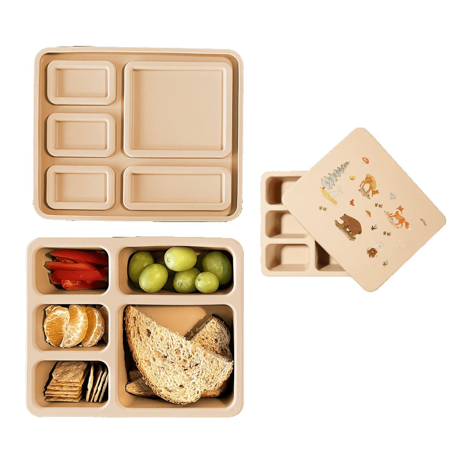 Austin Baby Co Bento Lunch Box for Toddler and Kids – Silicone Lunch ...