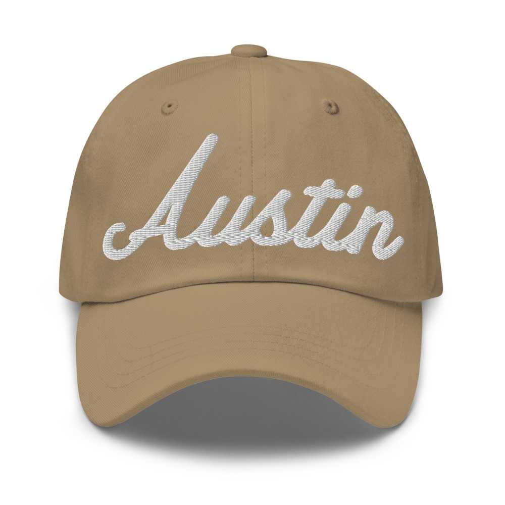 Austin Baseball Cap Austin Dad Hat Bold Script Ohio OH Hat Embroidered ...