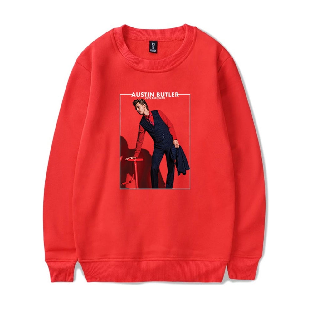 Austin Butler 2025 Calendar Sweatshirt Casual Wear Hip Hop Crewneck ...