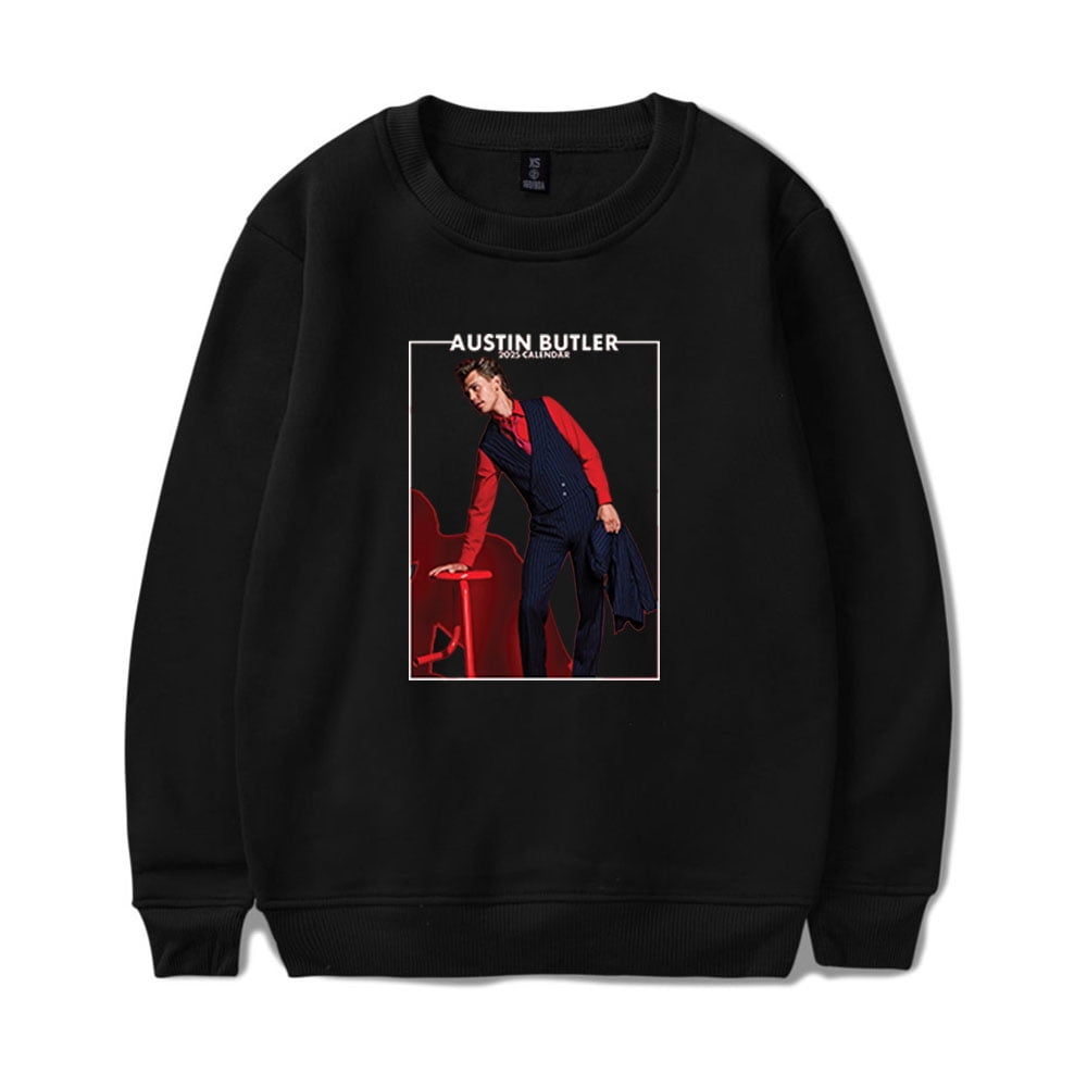 Austin Butler 2025 Calendar Sweatshirt Casual Wear Hip Hop Crewneck ...