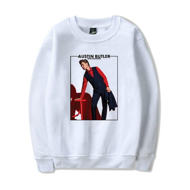 Austin Butler 2025 Calendar Sweatshirt Casual Wear Hip Hop Crewneck ...