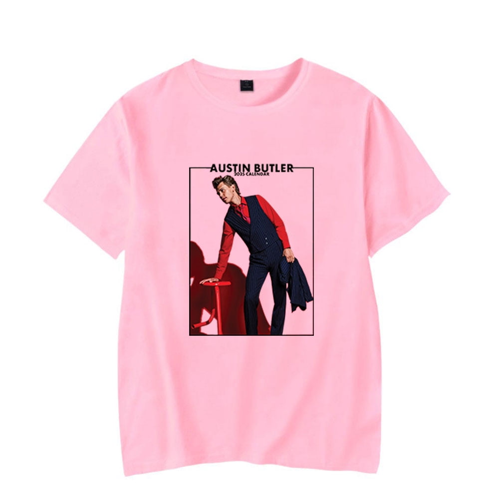 Austin Butler 2025 Calendar Tshirt Cosplay Short Sleeve Hip Hop Tops ...