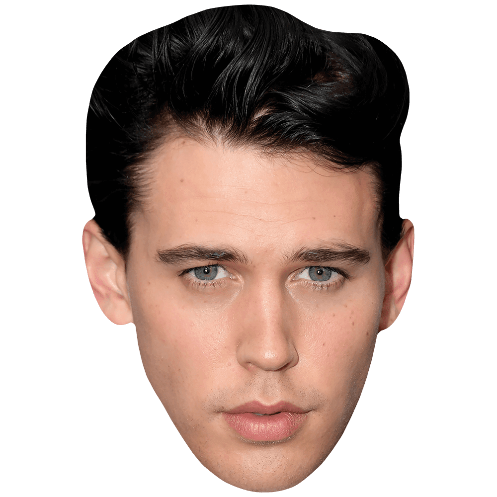 Austin Butler (Black Hair) Celebrity Mask, Flat Card Face, Fancy Dress ...