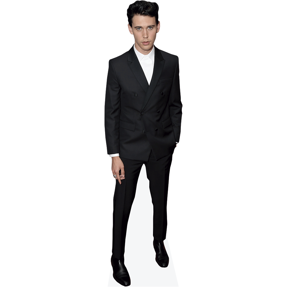 Austin Butler (Black Suit) Mini Cardboard Cutout Standee - Walmart.com