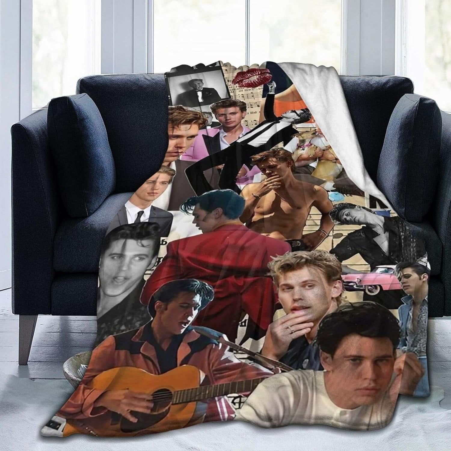Austin Butler Blanket, 50x60, 3D Printed Plush Blanket, Lightweight ...