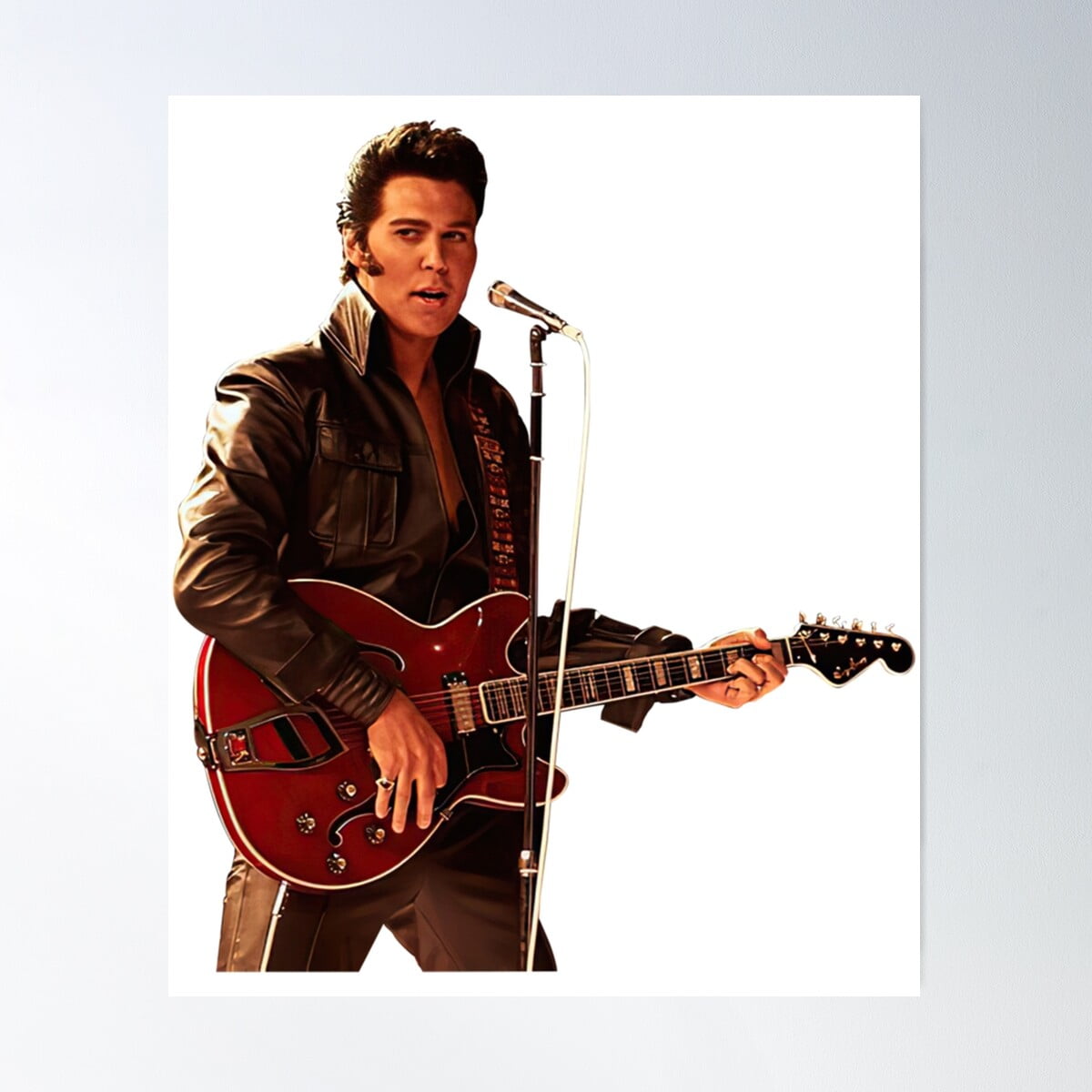 Austin Butler Guitar Sing Poster Wall Art, Modern Wall Decor For Living ...