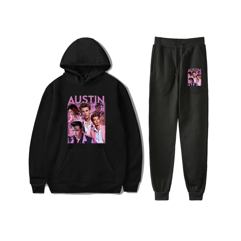Austin Butler Pullover Hoodies Jogger Pants 2 Pieces Sets Unisex ...