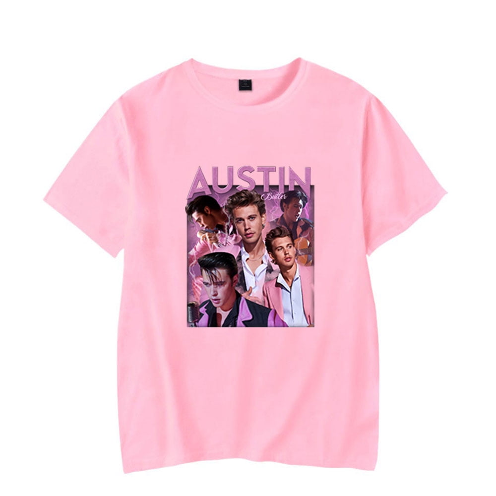Austin Butler T-shirt Hip Hop Short Sleeve Unisex Crewneck Unique Tees ...